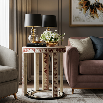 The Art of Bone Inlay Side Table: How to style it in modern homes ...