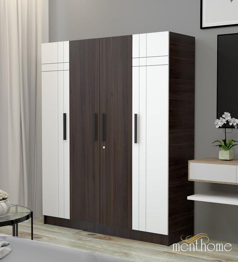 Ozone 4 Door Wardrobe in Maple Finish | Luxury Handmade Wardrobe ...